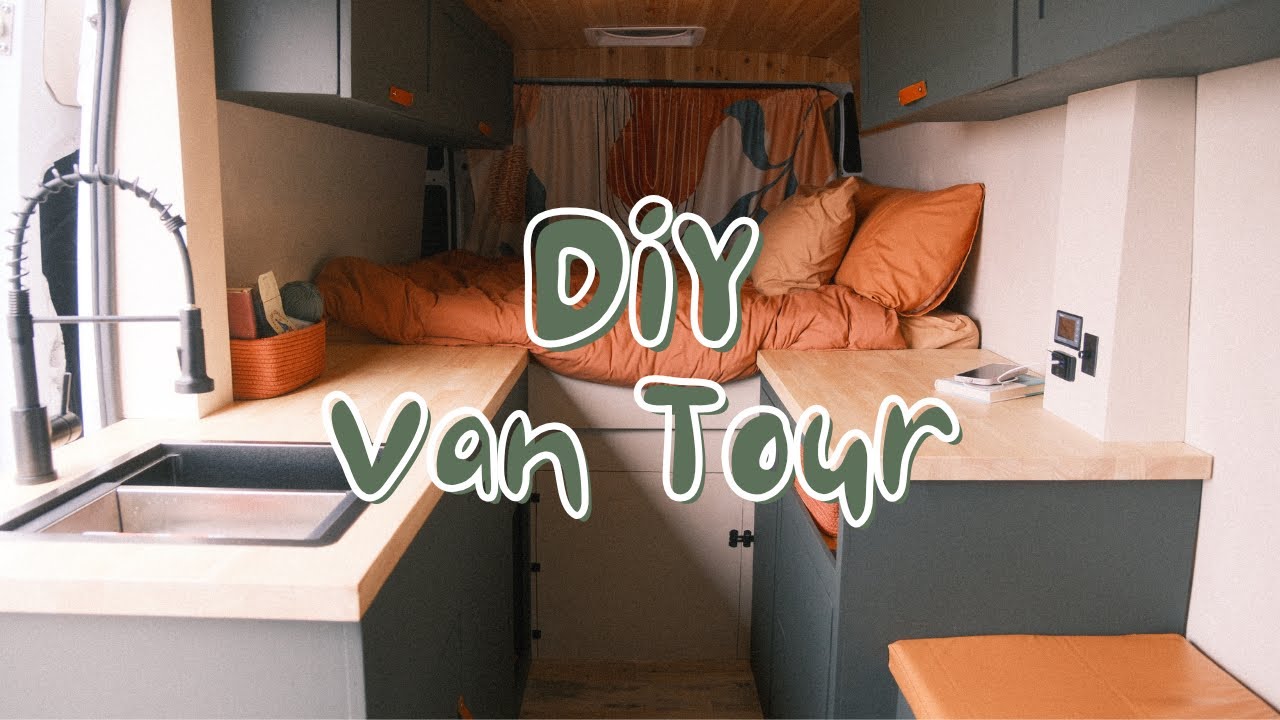 DIY Van Build Tour | My Tiny Home on Wheels - YouTube