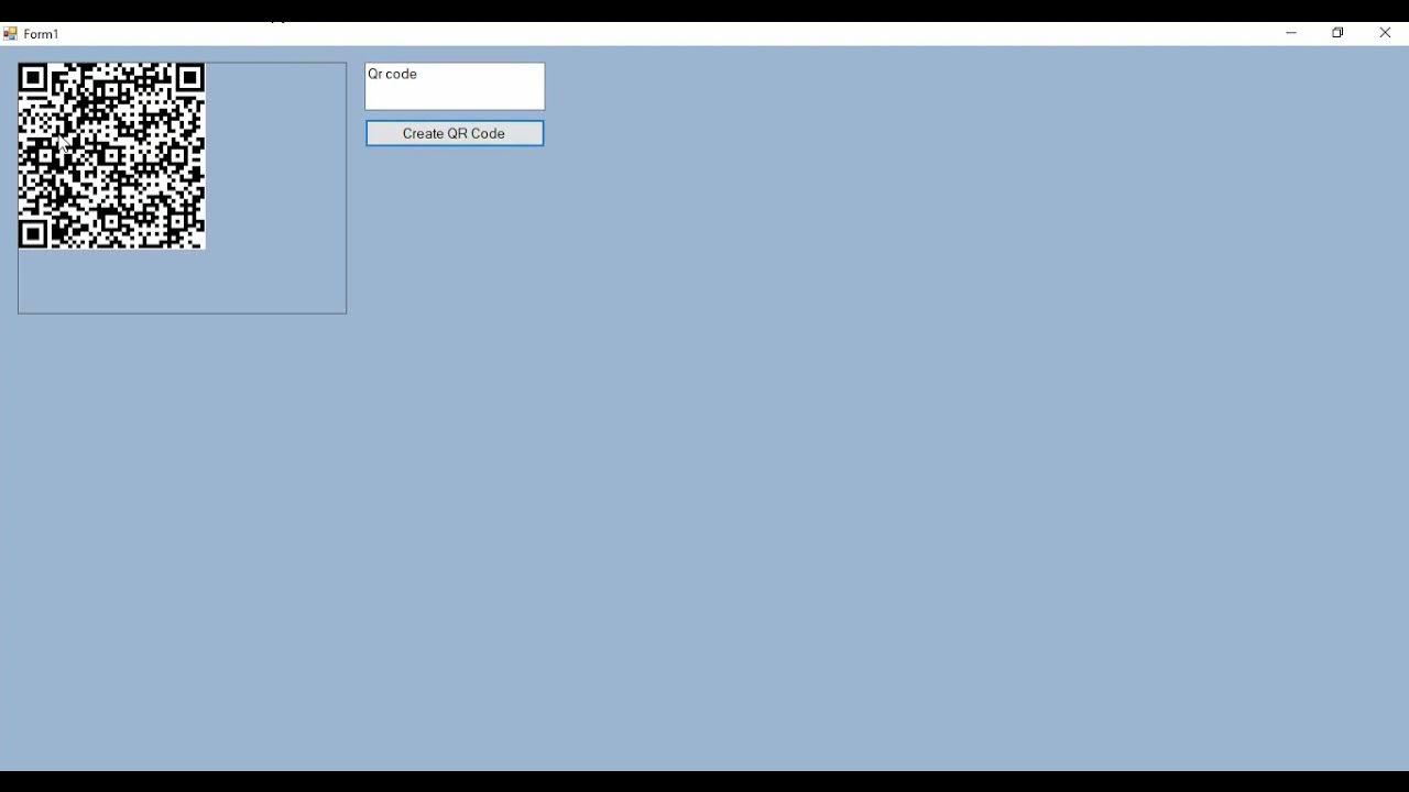 Generate A Qr Code In C# With Winform ( 