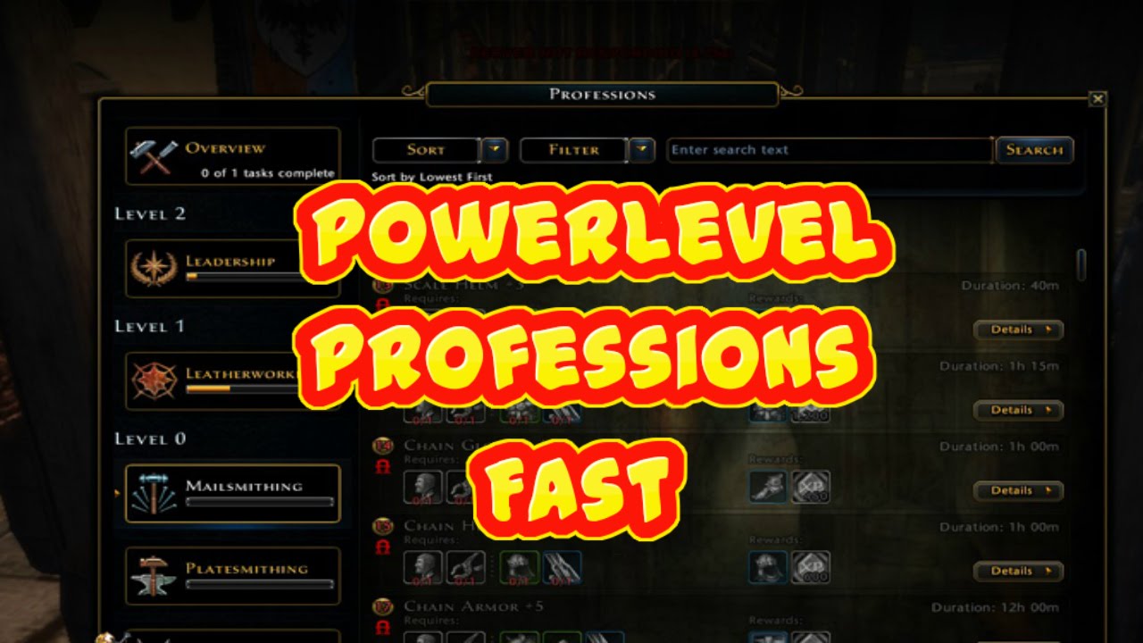 Neverwinter - Powerlevel Professions - Fast! - YouTube