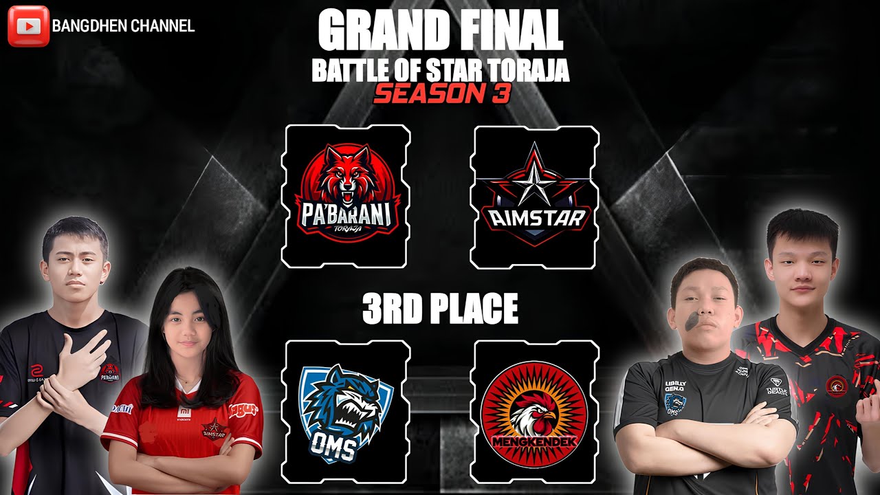 🛑 LIVE HARI INI || GRAND FINAL BATTLE OF STARS FREE FIRE TORAJA SEASON ...