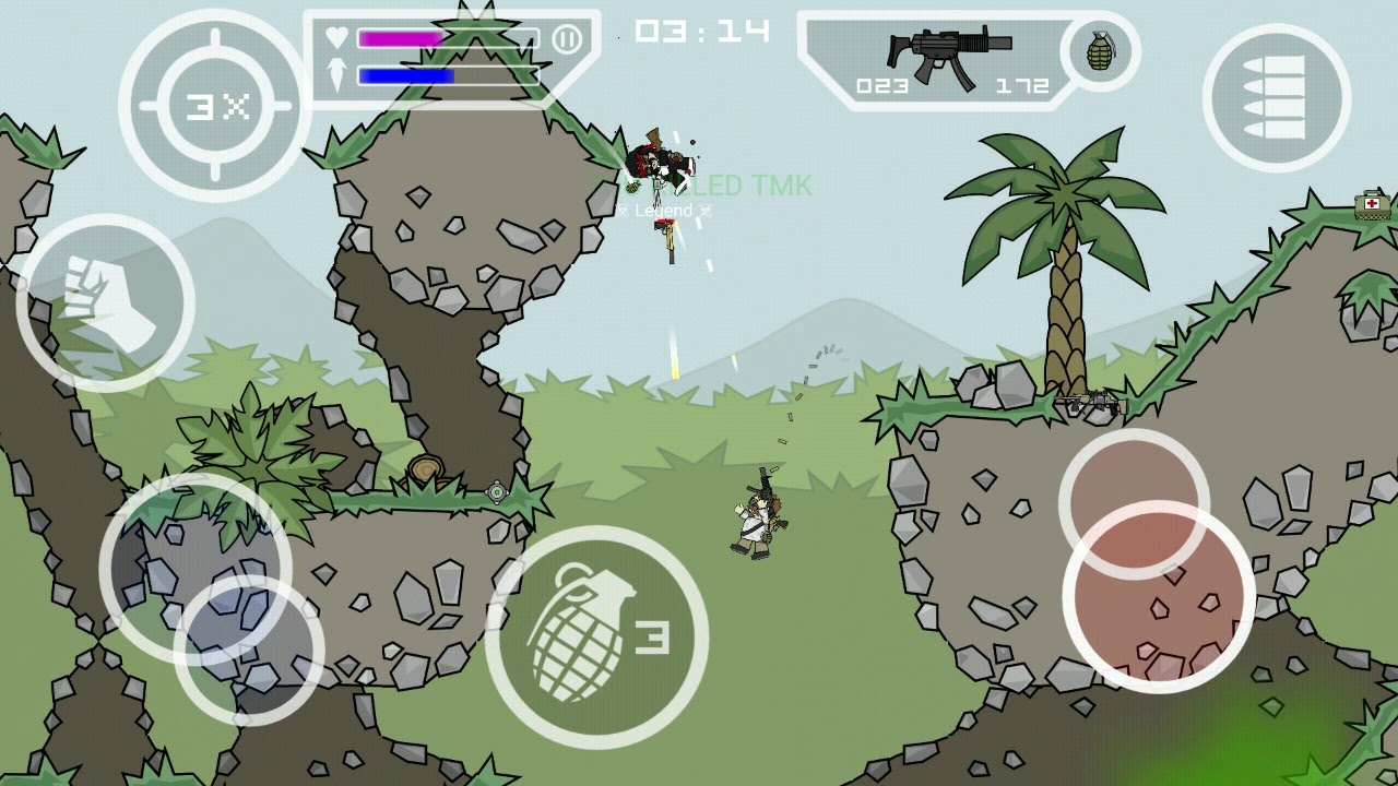 GAME PLAY : MINI MILITIA || DOODLE ARMY 2 - YouTube