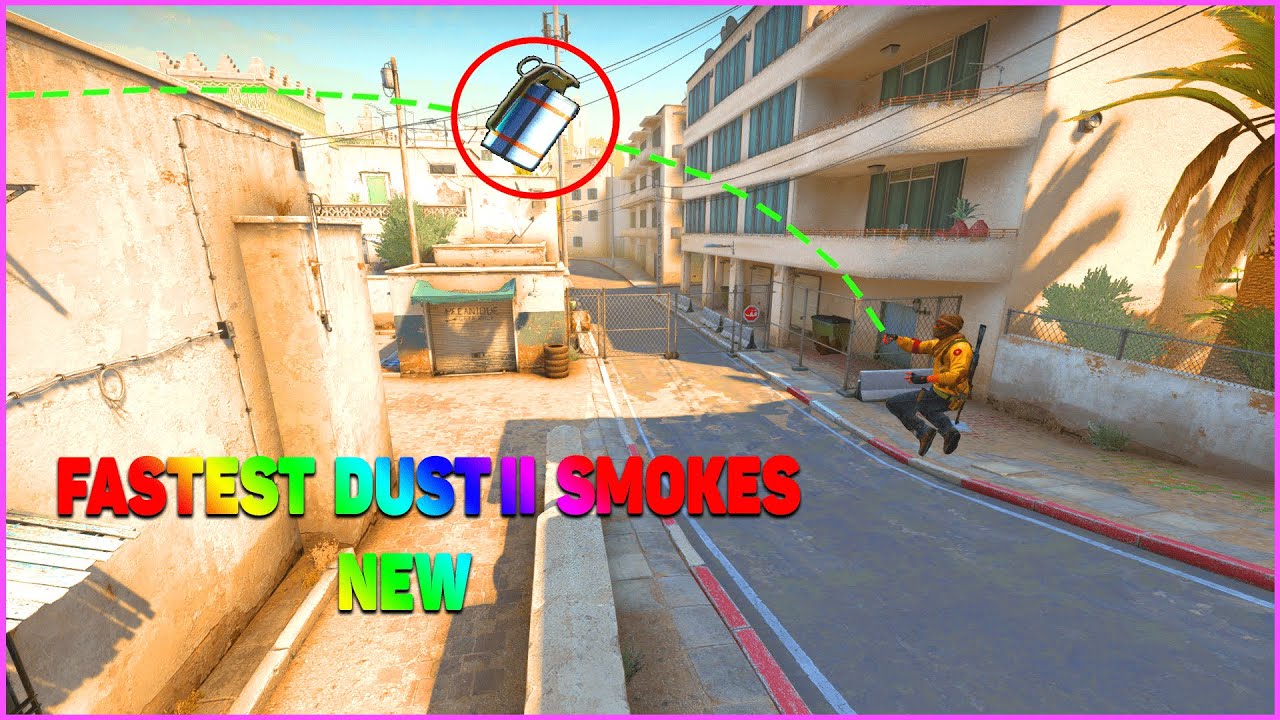 NEW DUST 2 FASTEST SMOKES | DUST 2 SPAWN SMOKES | INCREDIBLE NADES ...