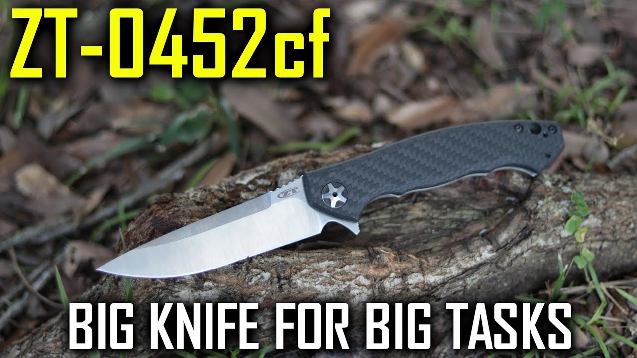 THE ZT 0452cf // Massive Zero Tolerance knife for your pocket! - YouTube