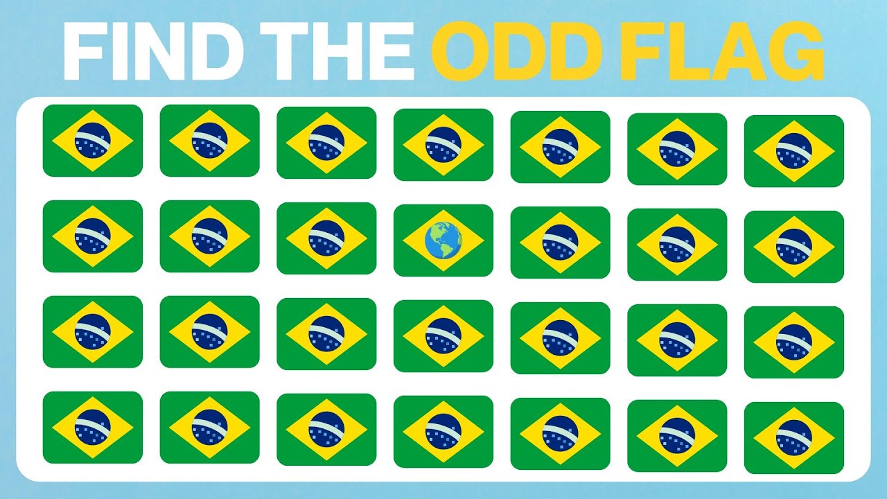 Spot the Different Flag | Learn Country Flags of the World | Easy to ...