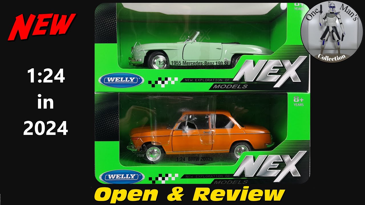 Welly NEX 1:24 Scale - Classic Collection - BMW 2002ti & 1955 Mercedes ...