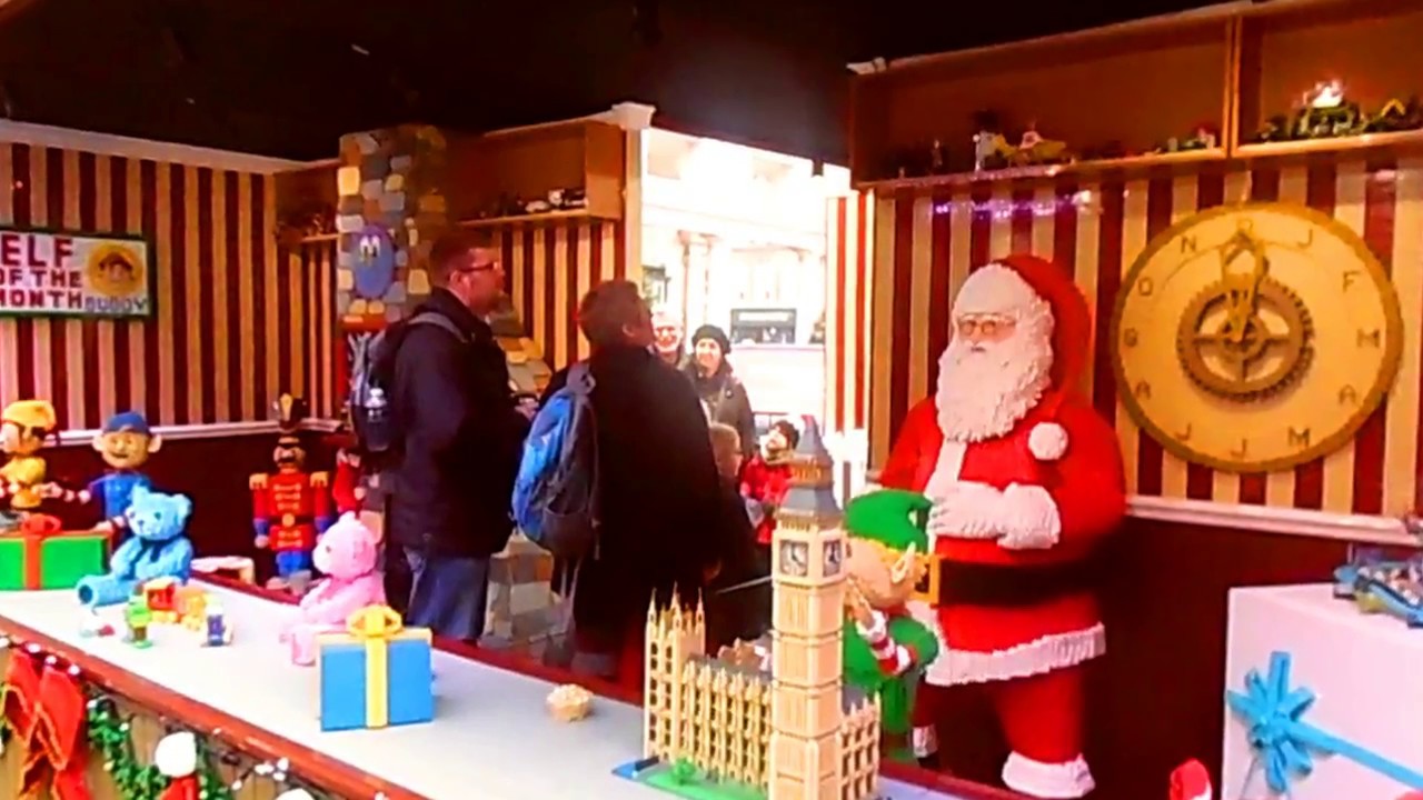 Free Lego Santa's Grotto in Covent Garden - YouTube