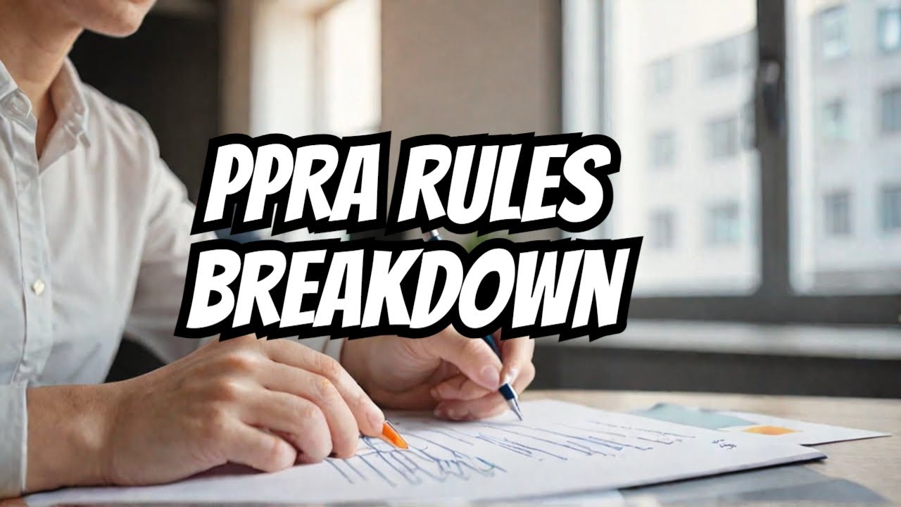 PPRA Rules 2004 Part 02 Explained in Detail - YouTube