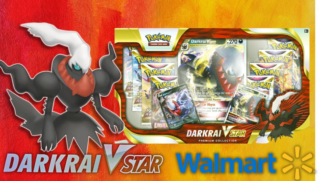Walmart Exclusive Darkrai Vstar Premium Collection Box! Last Pack Magic ...