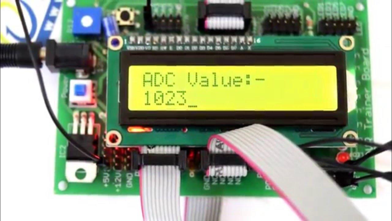 Analog to Digital Converter of AVR ATmega16 Microcontroller with LCD Display by ABLab Solutions ...
