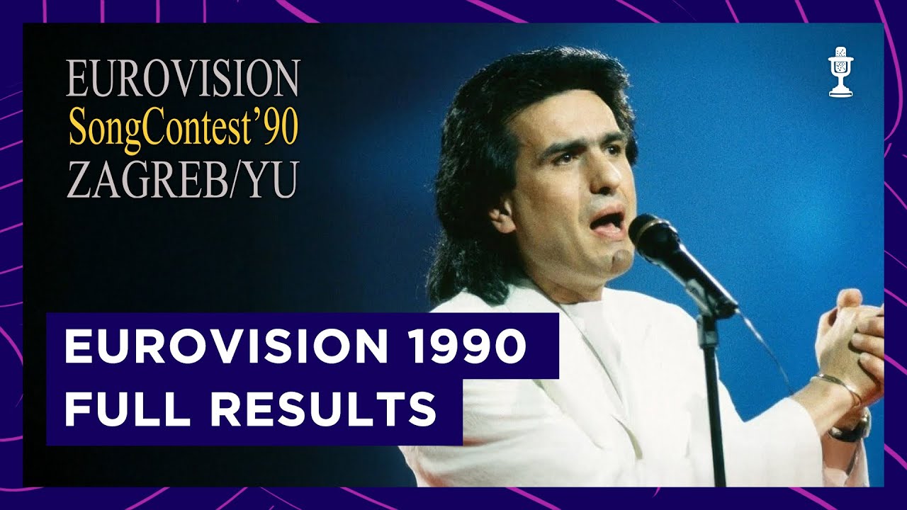 Eurovision Song Contest Zagreb 1990 | Full Results - YouTube