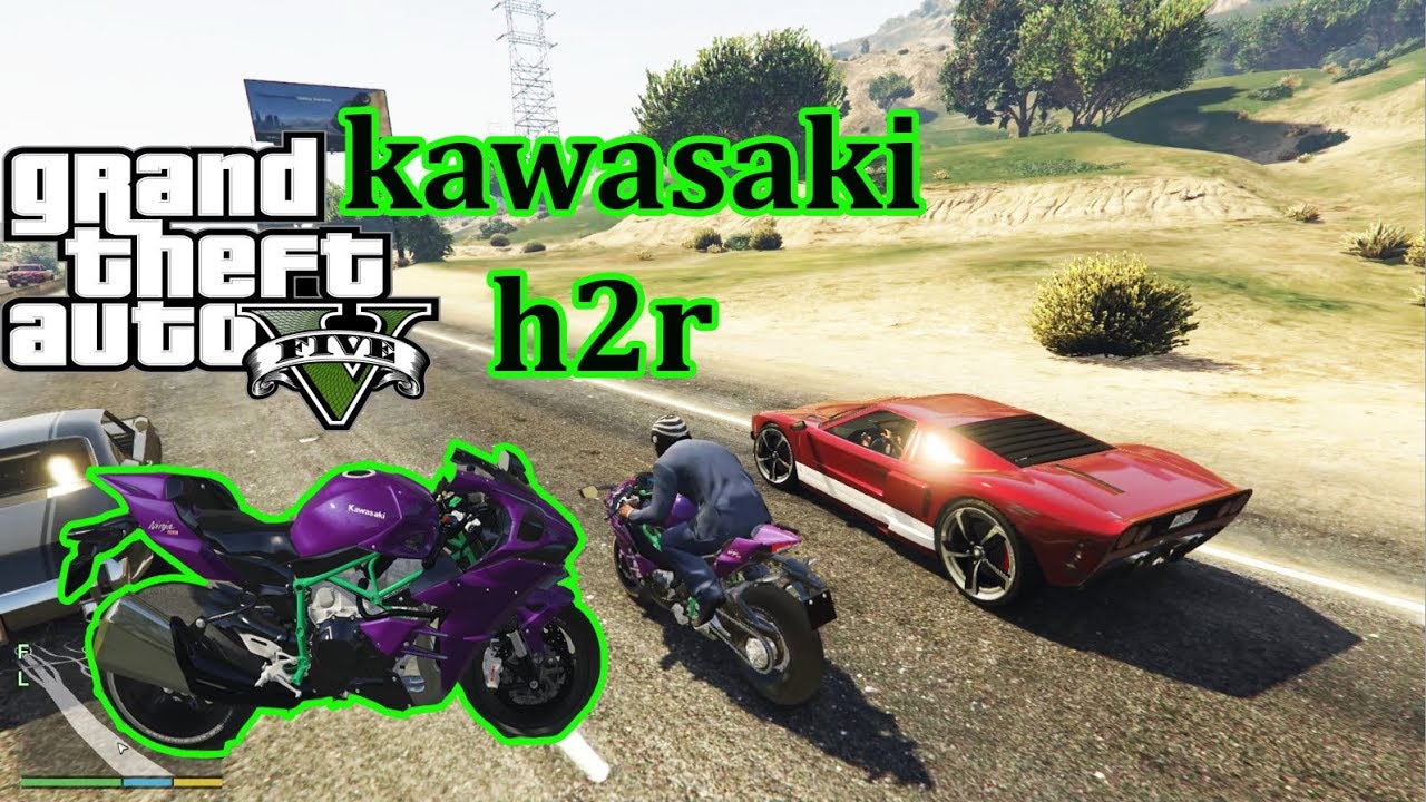GTA V Lấy Siêu Môtô Kawasaki Ninja H2r Độ Màu Tím Đi Phượt Gây Náo Loạn ...