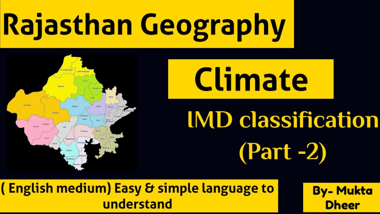 Rajasthan Geography_R1_L17_ Climate part -4_English medium - YouTube