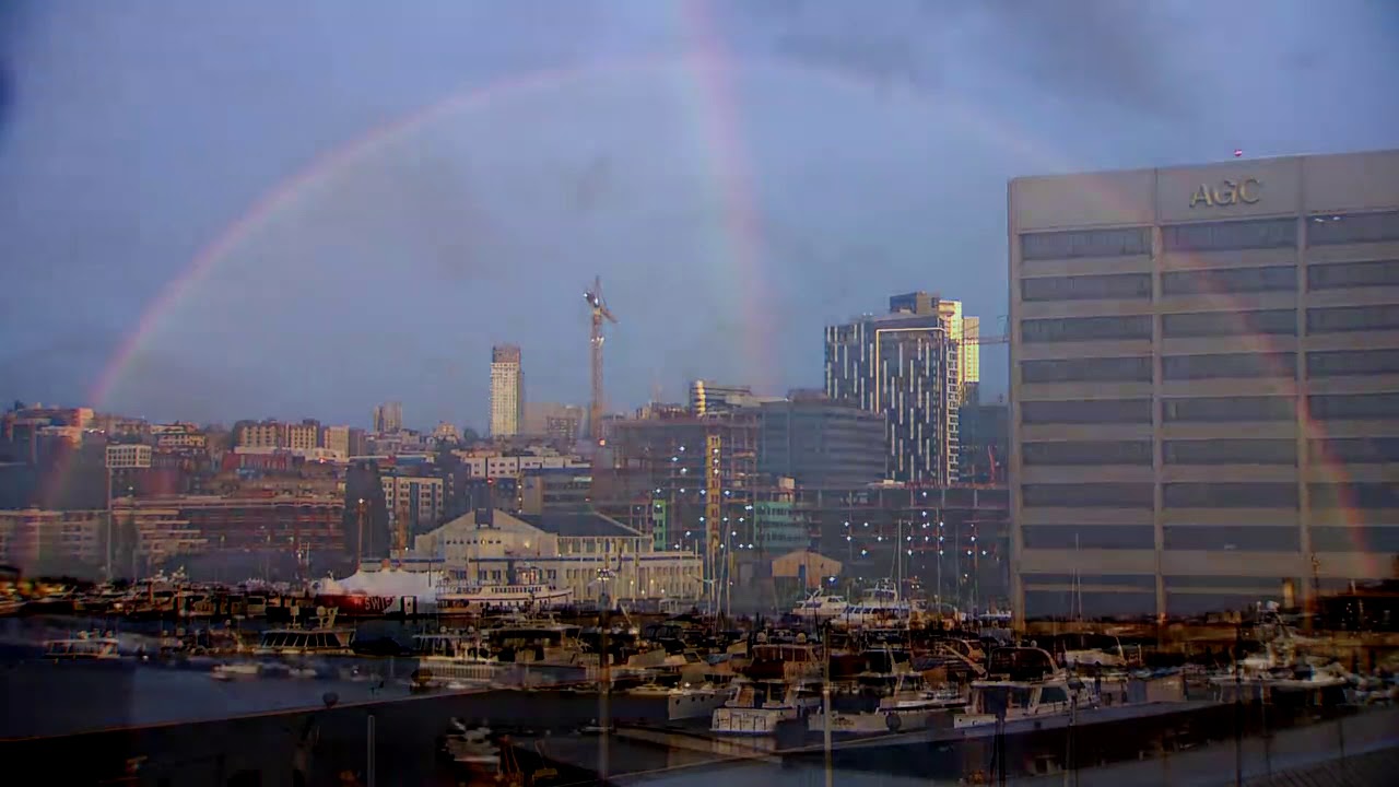 Rainbow over Seattle - YouTube