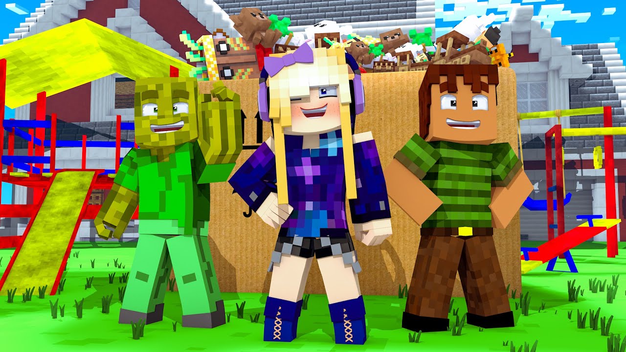 UNSER erster TAG im KINDERGARTEN?! - Minecraft - YouTube