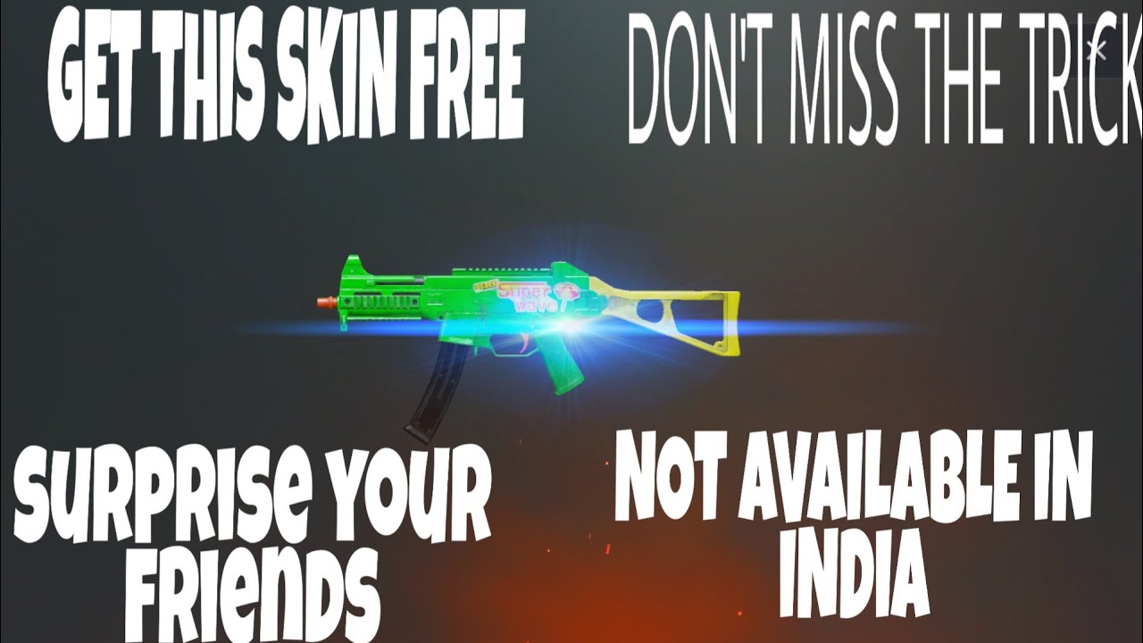 How to get new UMP 9 SKIN free not available in India|how to get free ...