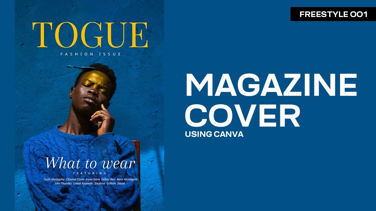 Freestyle Magazine Cover Design Tutorial Using Canva(Mobile) - YouTube