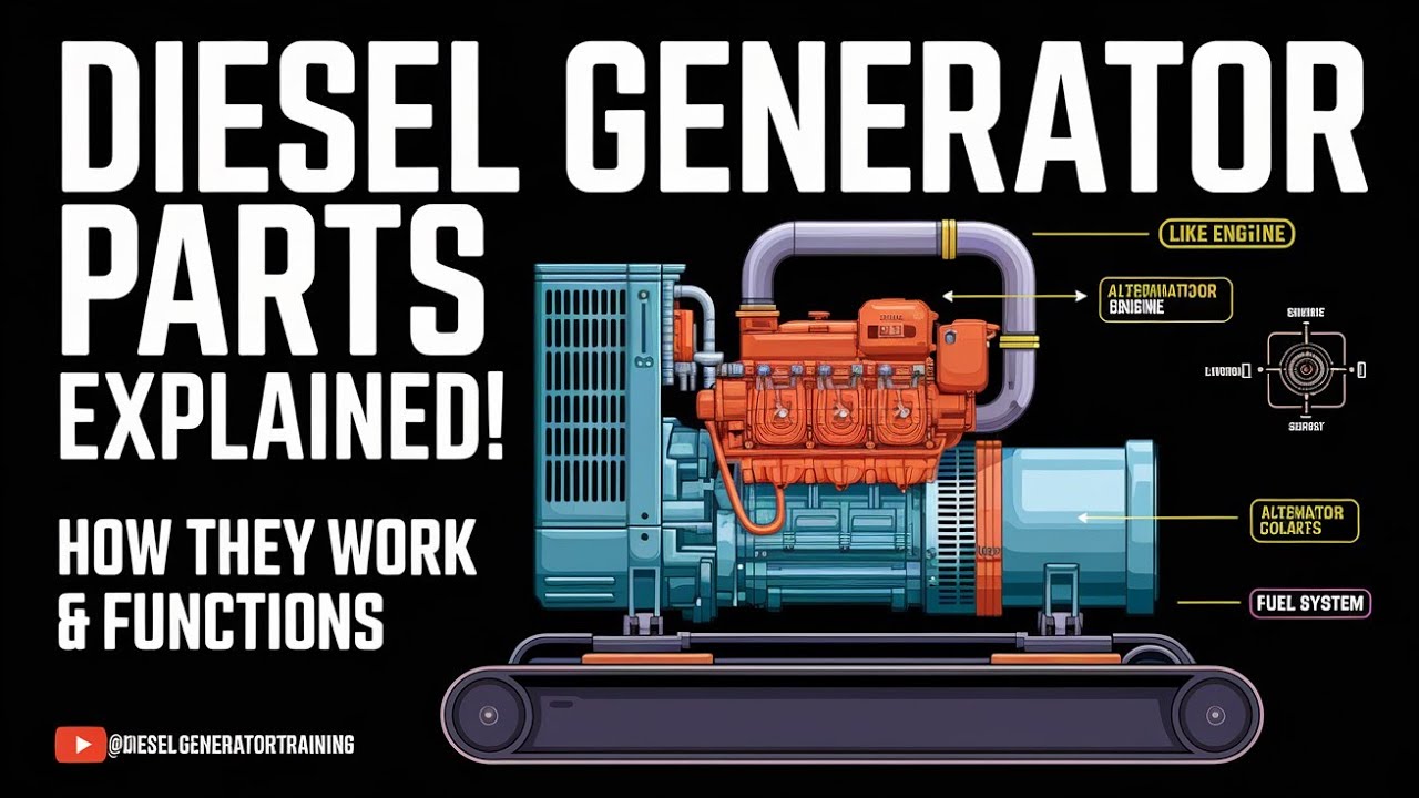Diesel generator training, parts and components and working principle ...