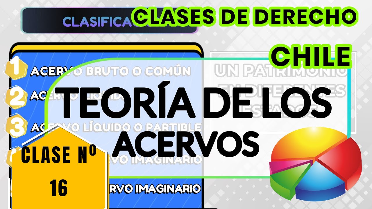 TEORÍA DE LOS ACERVOS. DERECHO SUCESORIO CHILE. CLASES DE DERECHO CIVIL ...