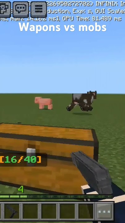 #MINECRAFT# GUNS MODE VS MOBS MINECRAFT - YouTube