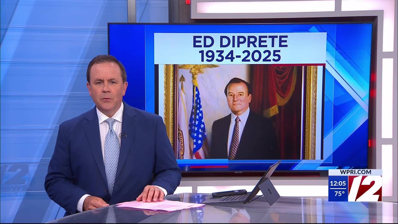 Former RI Gov., Cranston Mayor Ed DiPrete dies at 91 - YouTube