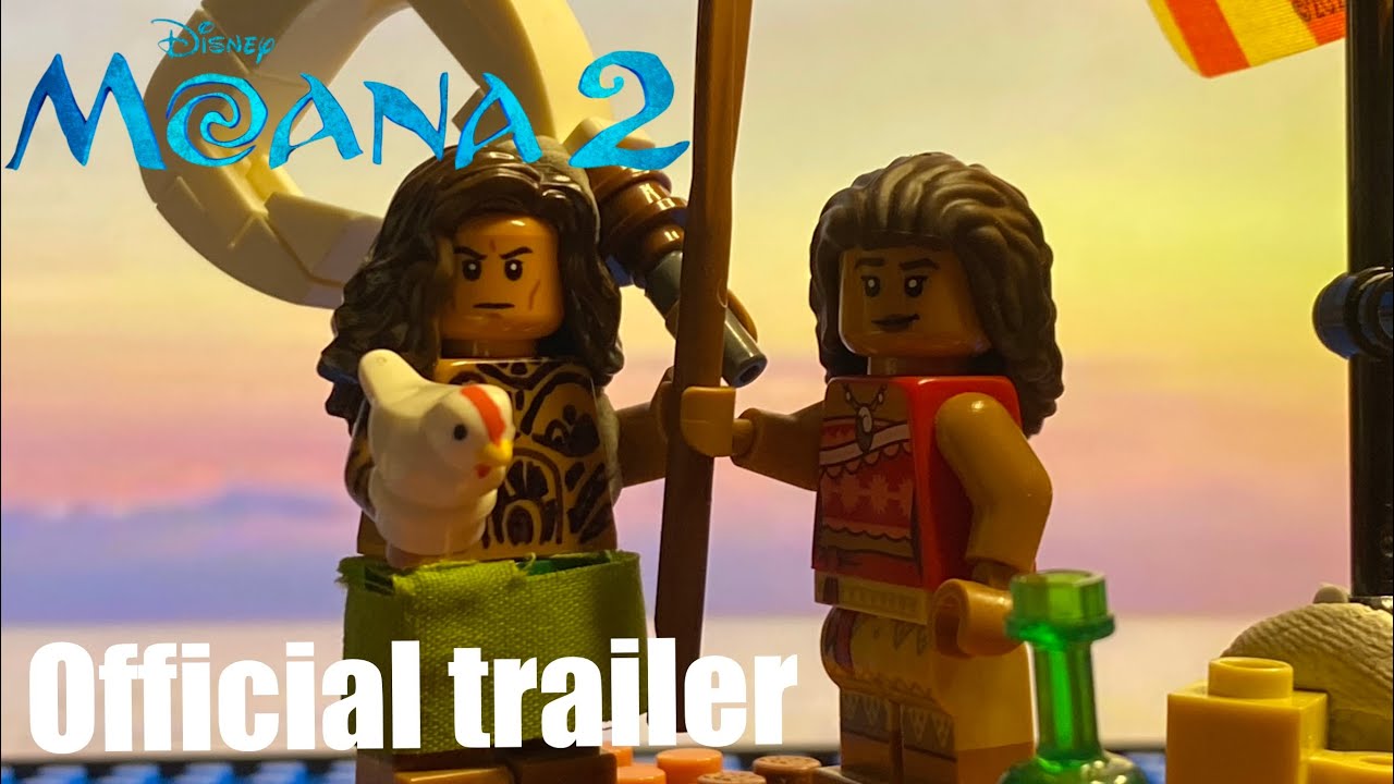 BOAT SNACK! MOANA 2 OFFICIAL TRAILER-IN LEGO!! - YouTube