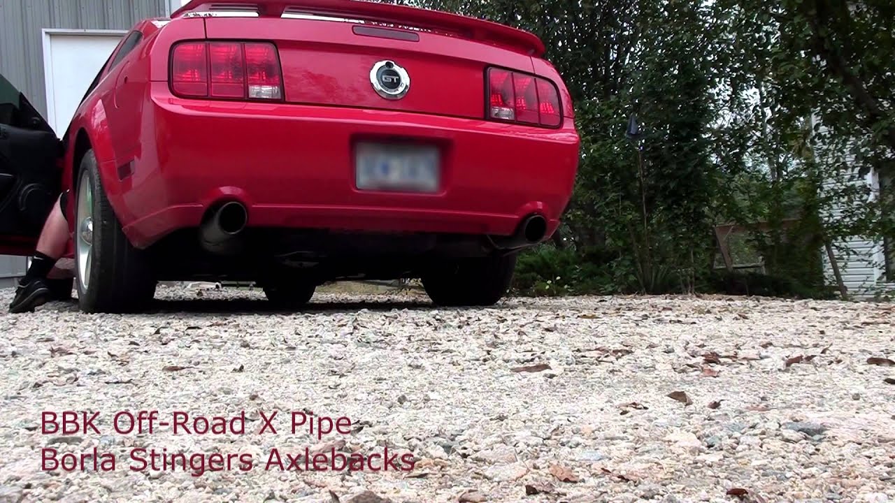 Mustang GT | BBK Off-road X pipe - YouTube