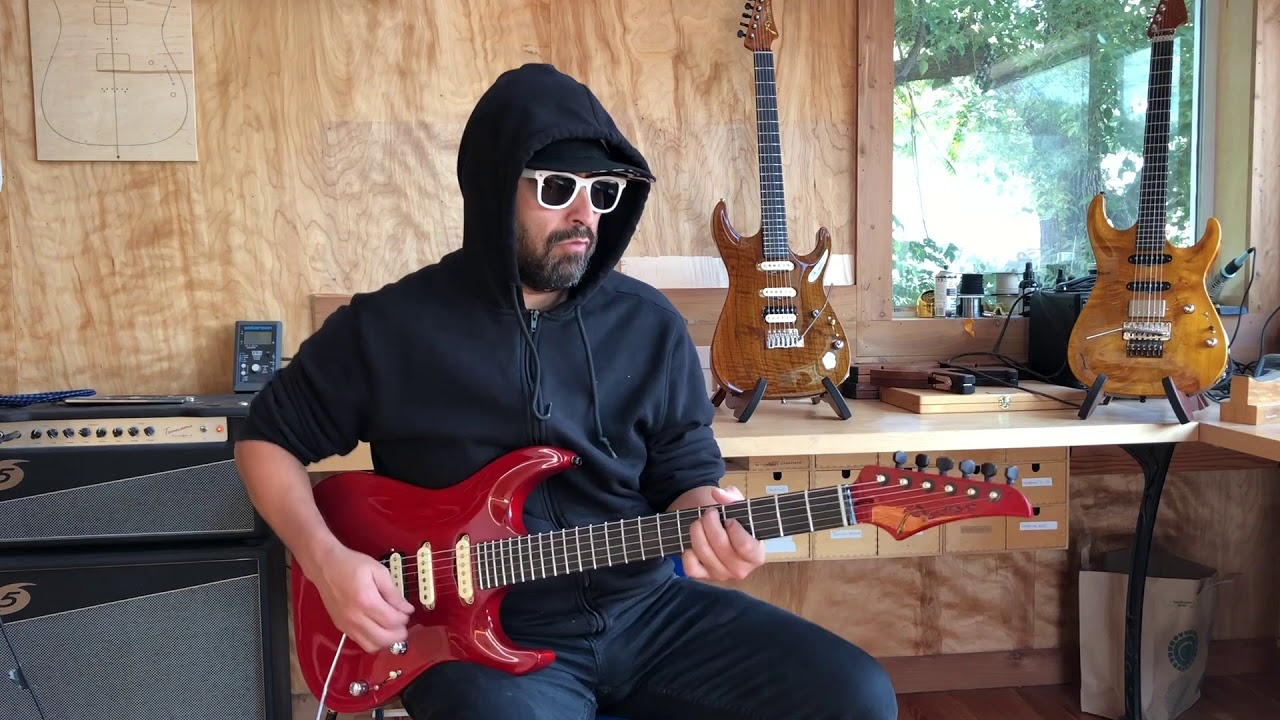 Mike Severson Rocking a Marchione UniBody Electric Guitar! - YouTube