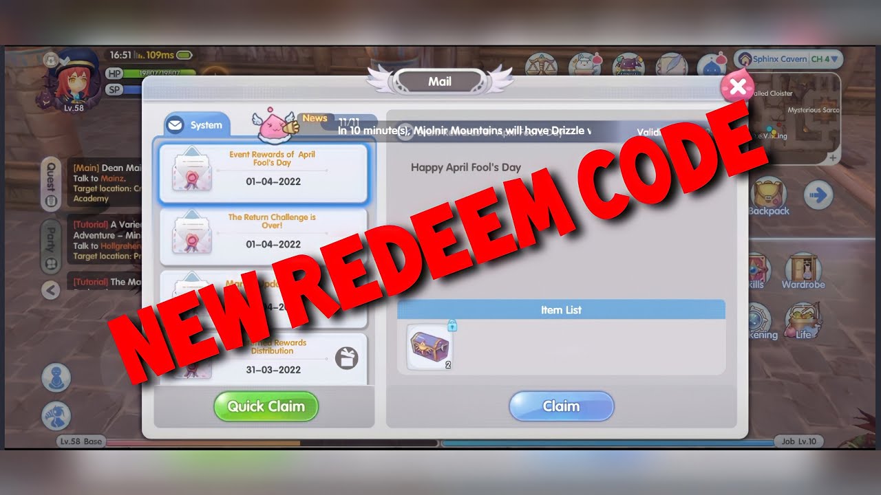RAGNAROK X NEXT GENERATION [ ROX ] NEW FRESH REDEEM CODE !!!! - YouTube