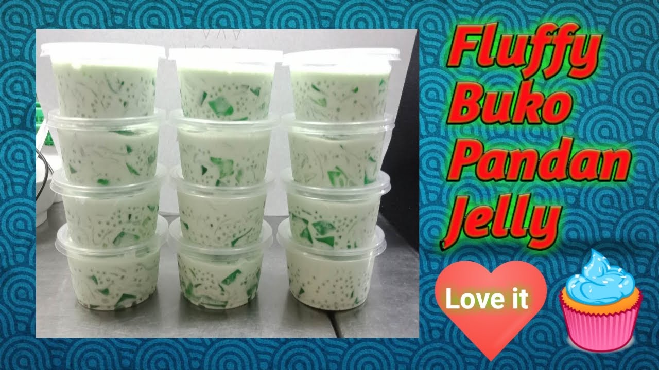 HOW TO MAKE YUMMY & FLUFFY BUKO PANDAN JELLY - YouTube