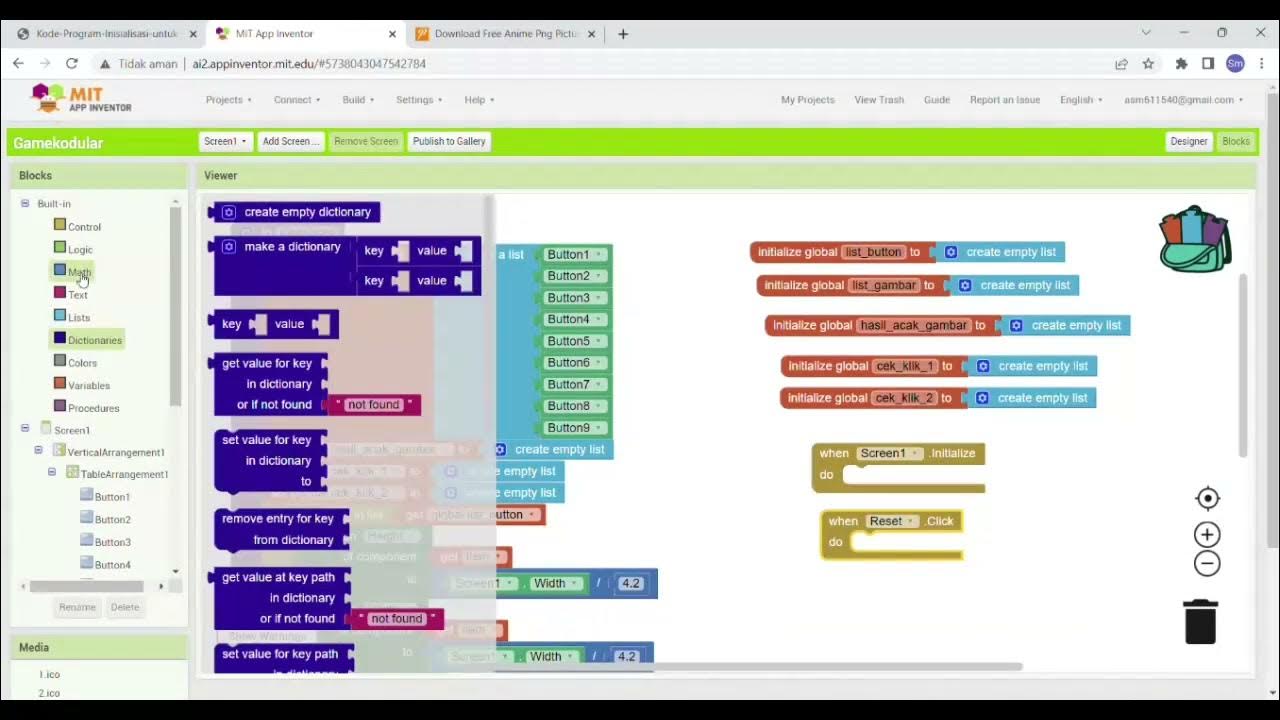 Membuat Game kodular dengan App Inventor - YouTube