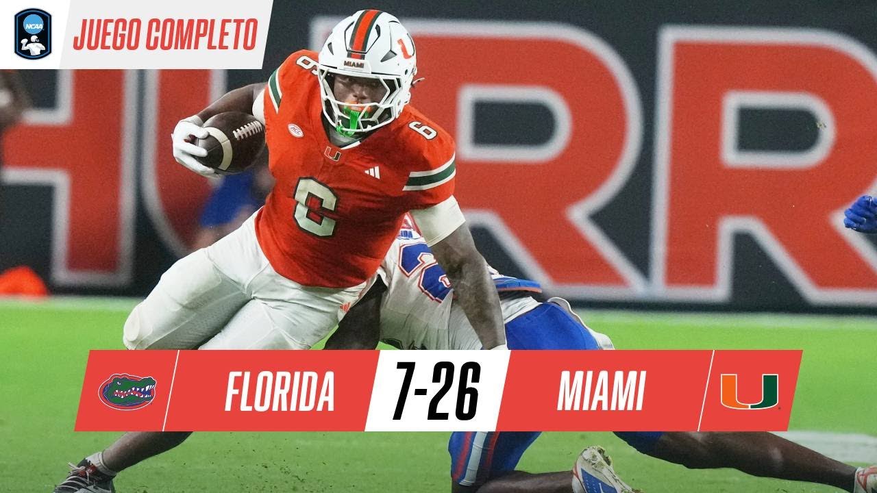 Miami Hurricanes vence de forma contundente a Florida Gators | NCAA ...