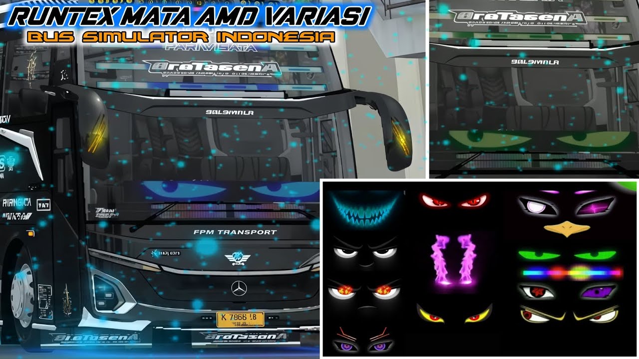 RUNTEX MATA AMD NEW VARIAN || BUS SIMULATOR INDONESIA || VARIAN RUNTEX ...
