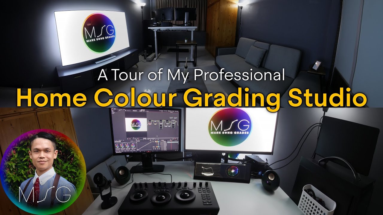 A Tour of My Professional Home Colour Grading Studio - YouTube