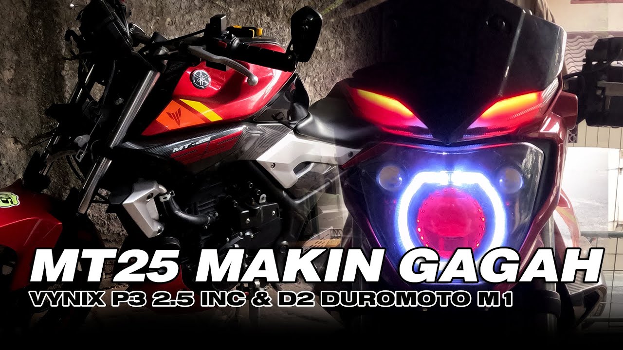 YAMAHA MT25 PASANG BILED VYNIX P3 | TOURING NYAMAN - YouTube