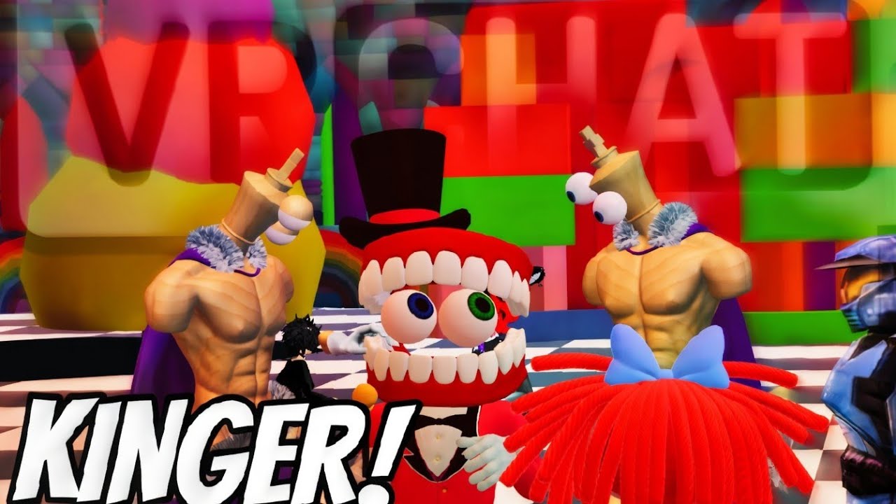 KINGER shows off on caine (TADC) the amazing digital circus - YouTube