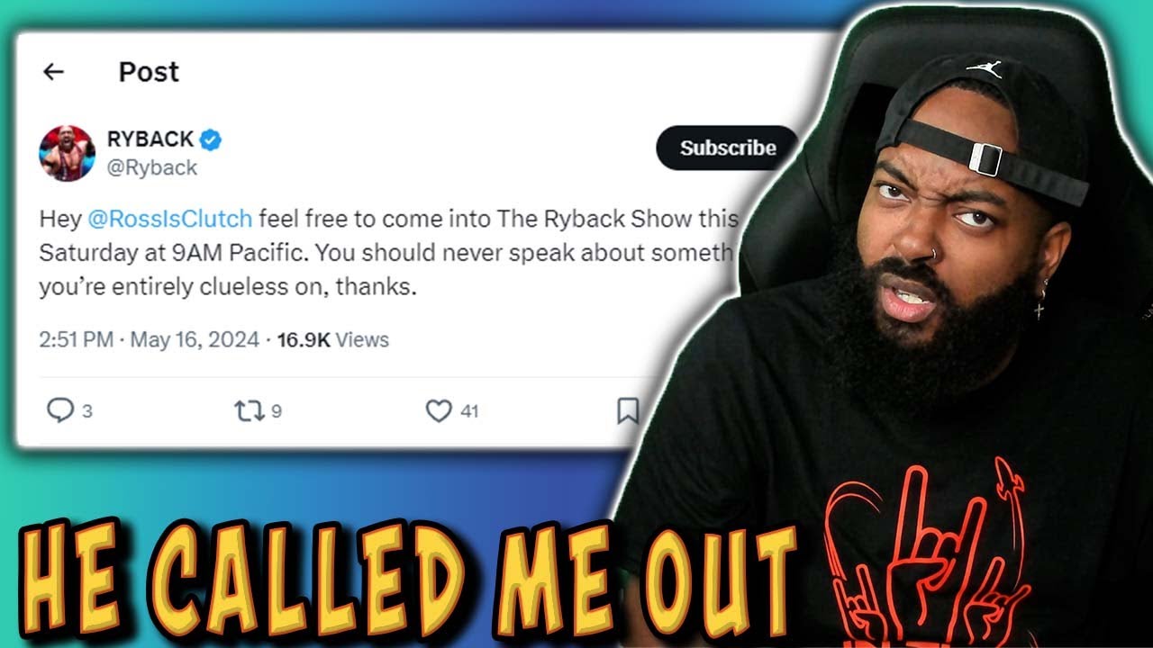 RYBACK CALLED ME OUT ON TWITTER - YouTube