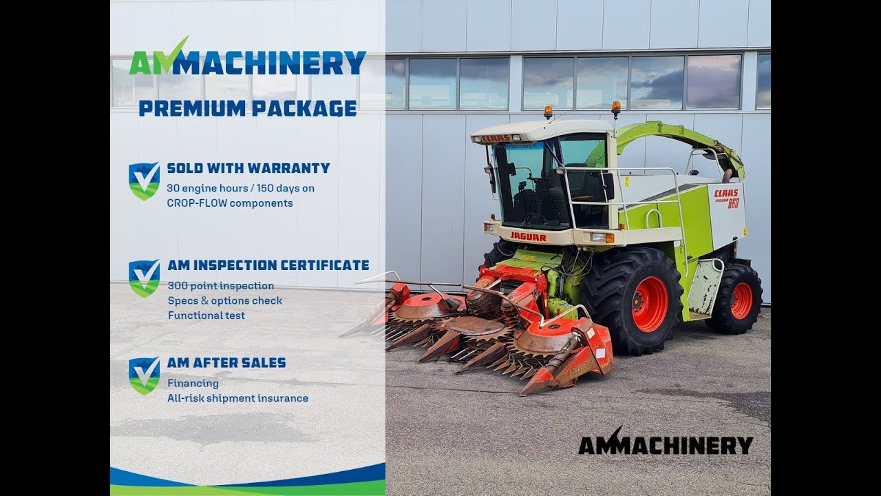 1999 Claas Jaguar 860 forage harvester for sale @AMMachineryBV - YouTube