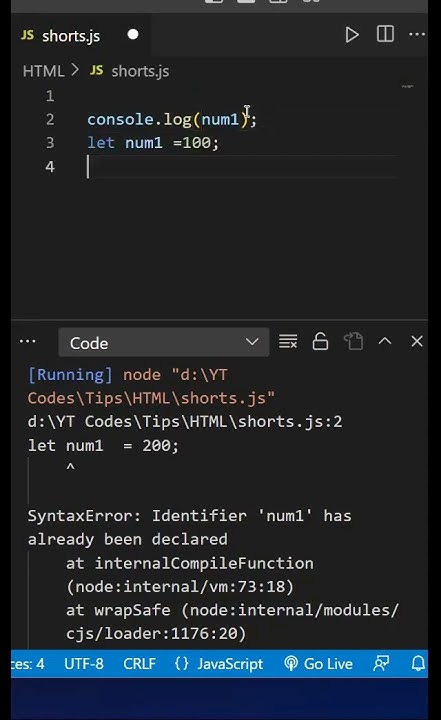 var vs let in JavaScript - YouTube