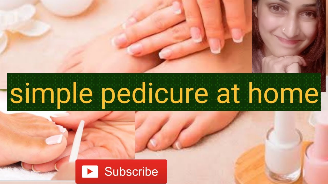 My simple pedicure at home - YouTube