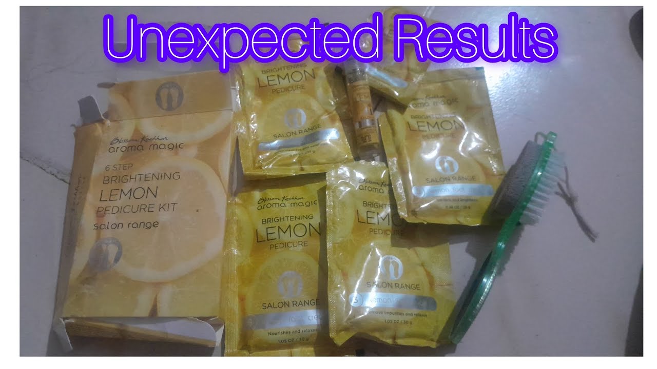 Aroma magic brightening lemon pedicure [at home] 100% results - YouTube