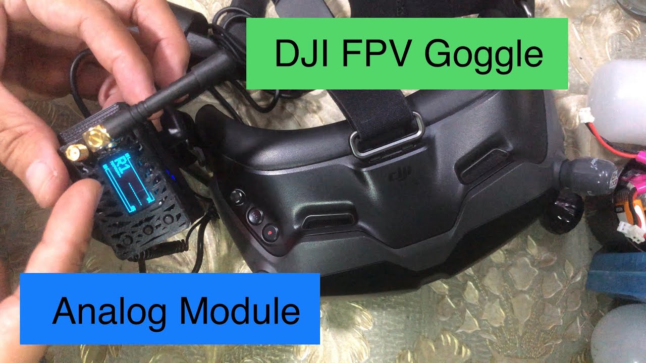 DJI FPV Goggle Mod Analog side mounting - YouTube