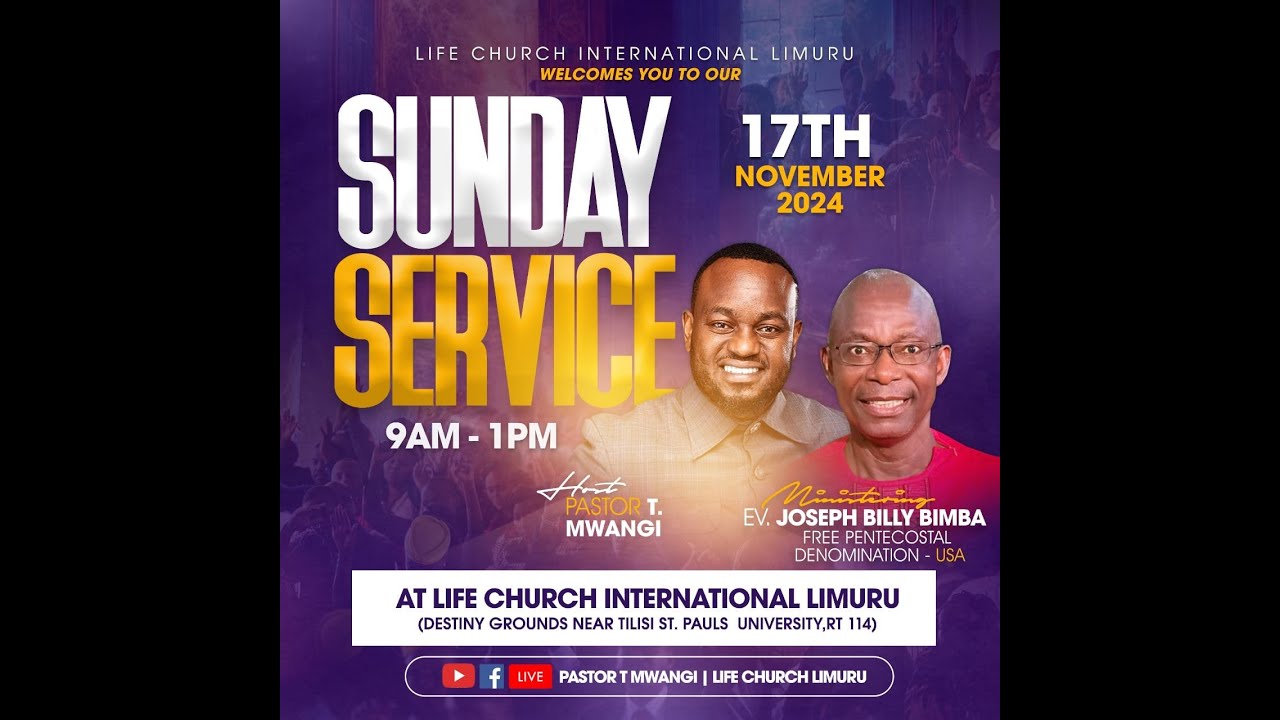 SUNDAY SERVICE WITH JOSEPH BILLY BIMBA || 17.11.2024 || LIFE CHURCH ...