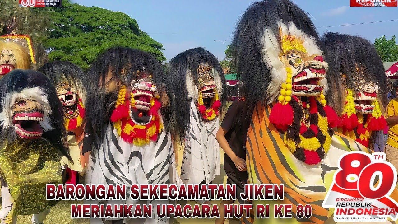 Barongan Blora Sekecamatan Jiken Meriahkan Upacara HUT RI ke-80 di ...