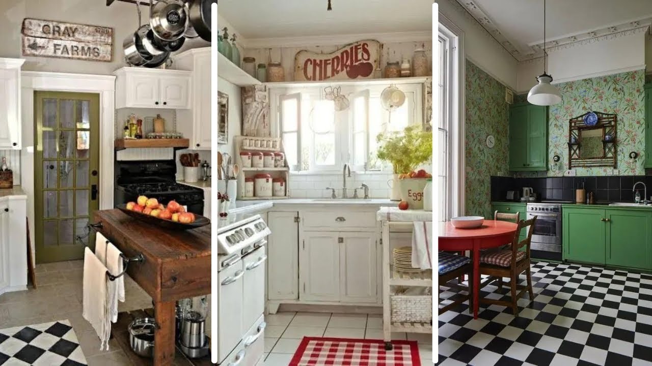 48 Incredible Vintage Kitchen Designs You’ll Love - YouTube