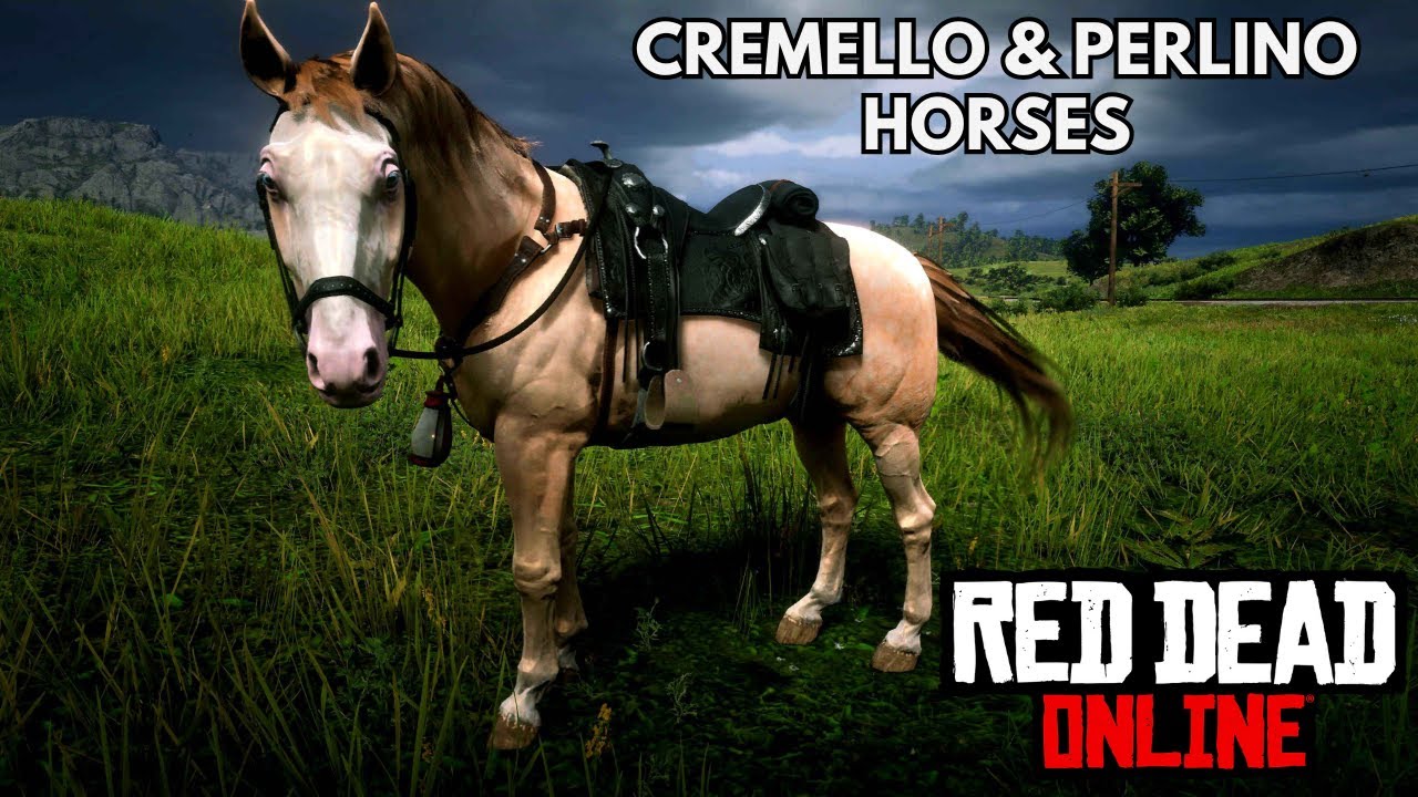 Cremello & Perlino Horses in Red Dead Online - YouTube