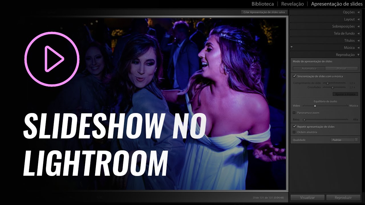 COMO FAZER UM SLIDESHOW NO LIGHTROOM - FÁCIL - YouTube