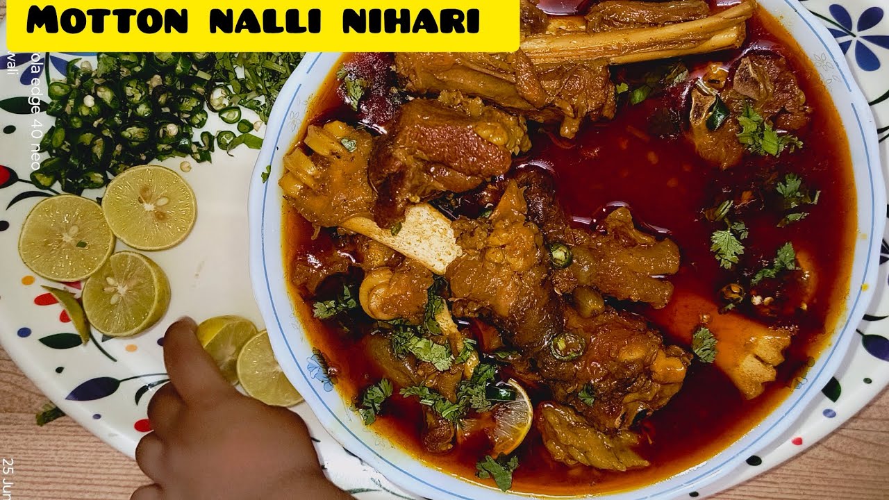 Muslim Style 👌 Mutton Nalli Nihari | Nalli Nihari Recipe | Mutton ...