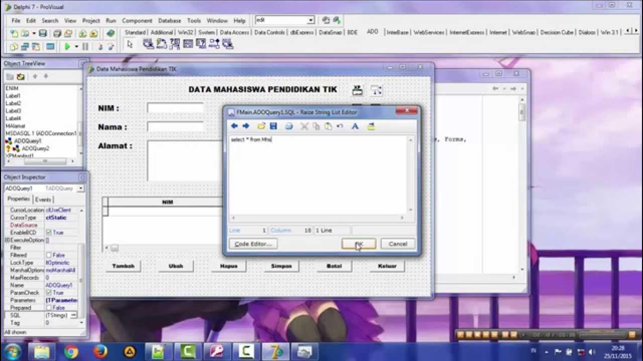 Making Database Connection From Delphi 7 To Microsoft Access - YouTube