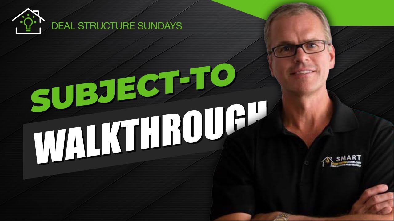 How to Structure a SUBJECT TO Deal Like a PRO - YouTube