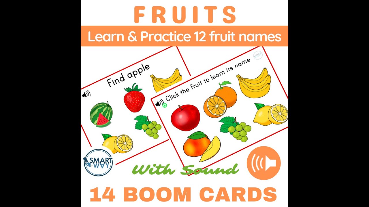 Fruits for Preschool | Boom Cards - YouTube